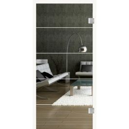 Glastüre, LINES LD 582, Weißglas, VSG