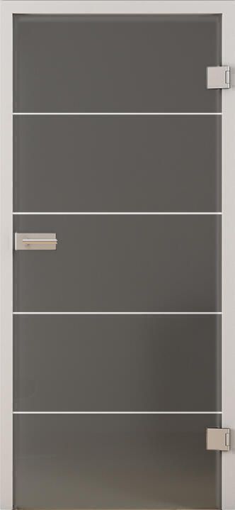 Glastüre, LINES LD 582, Grauglas, ESG - Two Sides
