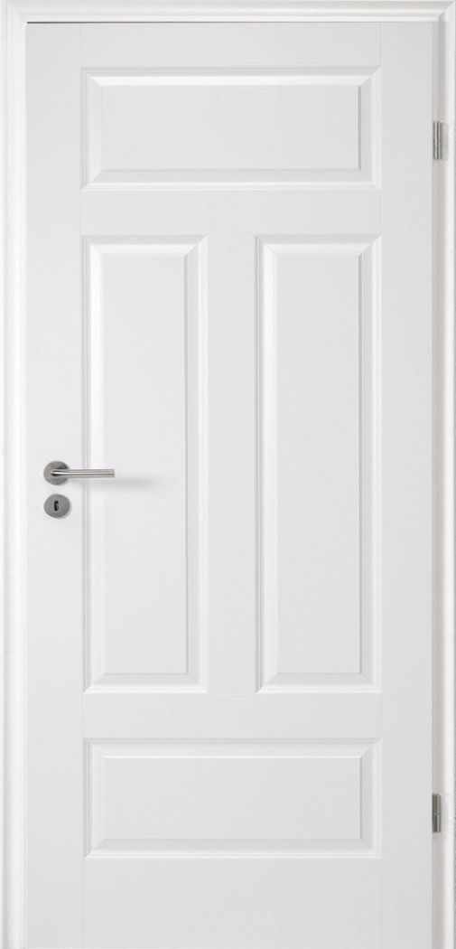 Weißlack Stiltür STIBA PLUS 4FS, 1,985 m x 98,5 cm, Vollspaneinlage ...